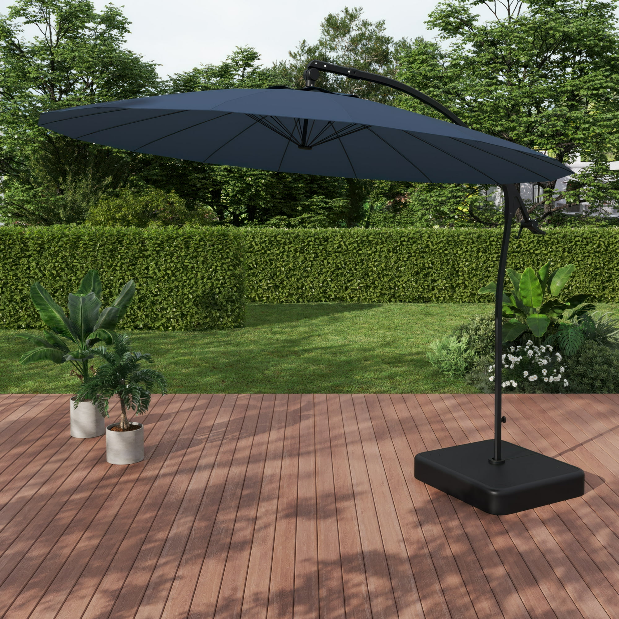 Click here for Hometrends 10 Ft. Round Offset Shanghai Patio Umbr... prices