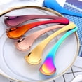 2 in 1 Stainless Steel Fork Spoon Long Handle Dessert Spoons Fruit ...