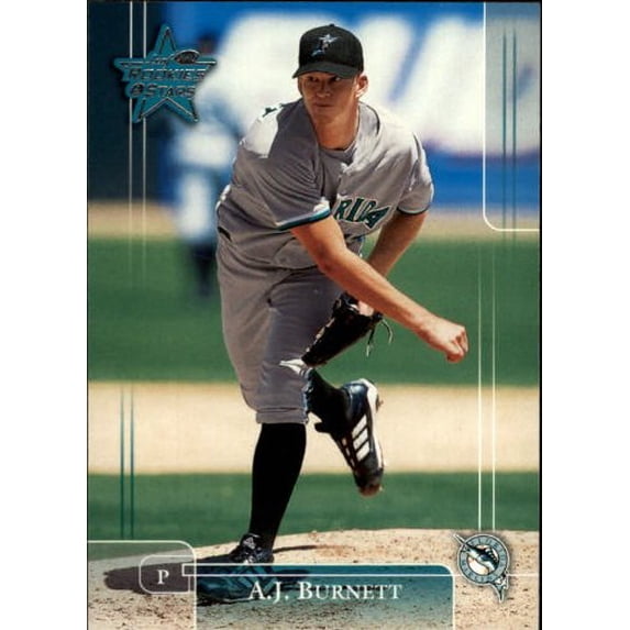 2002 Leaf Rookies and Stars #160 A.J. Burnett MLB Baseball Trading Card ...