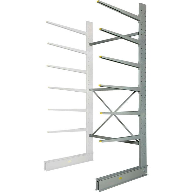 Global Industrial Single Sided Heavy Duty Cantilever Add-On Rack, 2 ...