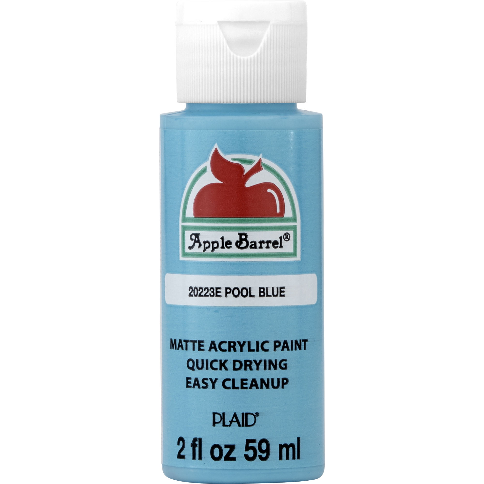 Apple Barrel Acrylic Craft Paint, Matte Finish, Pool Blue, 2 fl oz ...