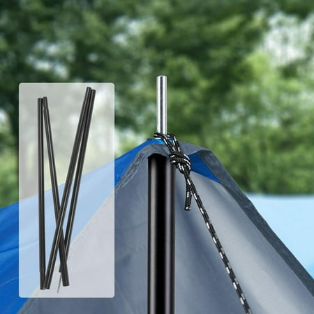 FLAMEEN Iron Tent Rod Tent Bar, Tent Pole Rod, Camping For Hiking ...