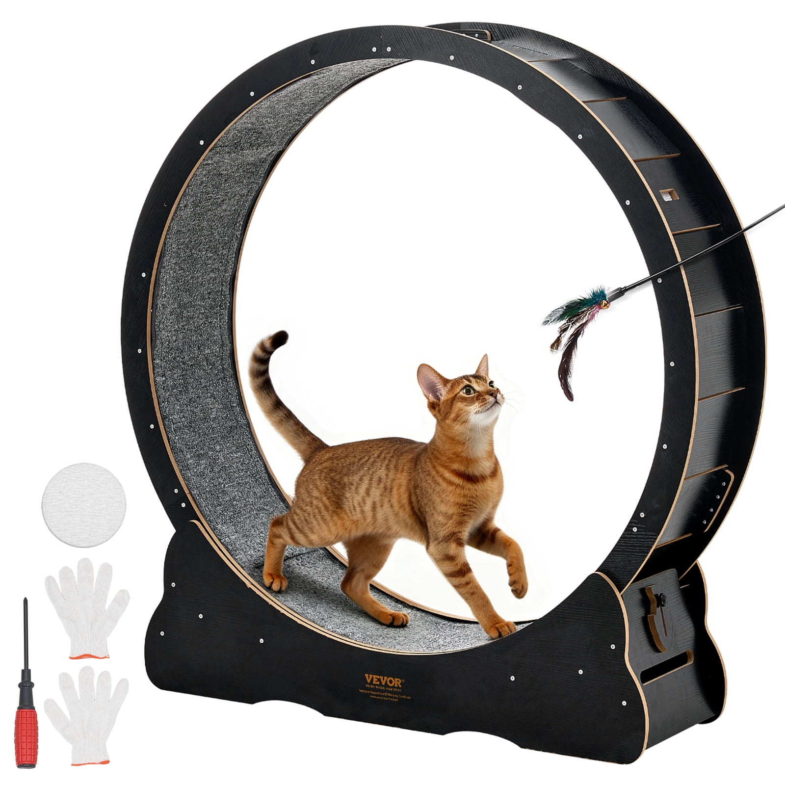 Click here for Vevor Cat Exercise Wheel  48 In Wooden Cat Running... prices
