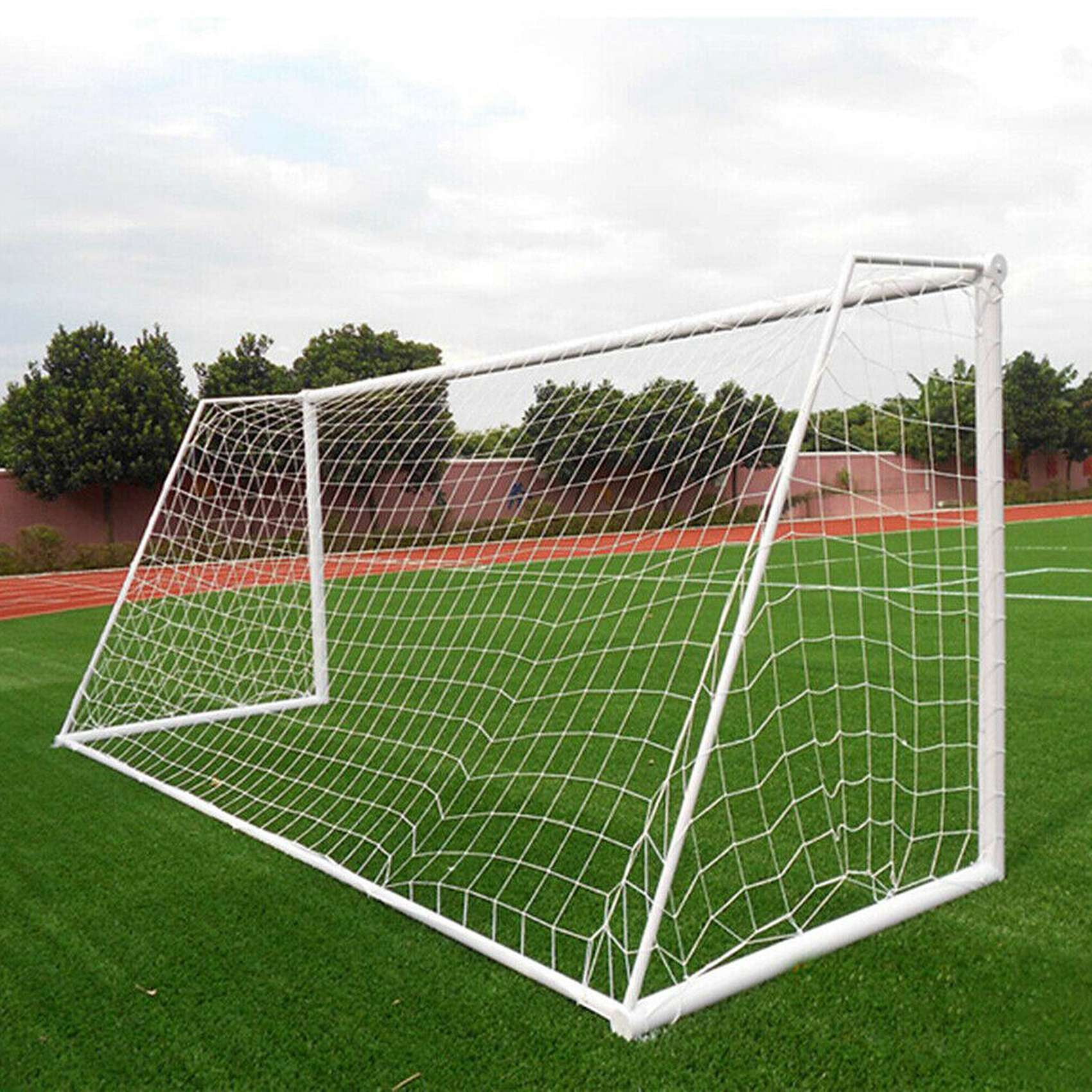 Click here for Unbranded 2x 24x8ft Full Size Soccer Goal Net Spor... prices