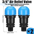 2 Pack Air Release Valve 3/4 Inch Air and Vacuum Release Male Thread ...