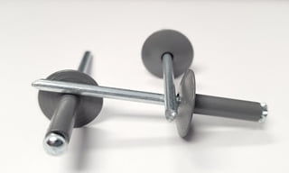 Gray 3/16" Rivet Large Head Exploding Banana Peel Aluminum Pop Rivets ...