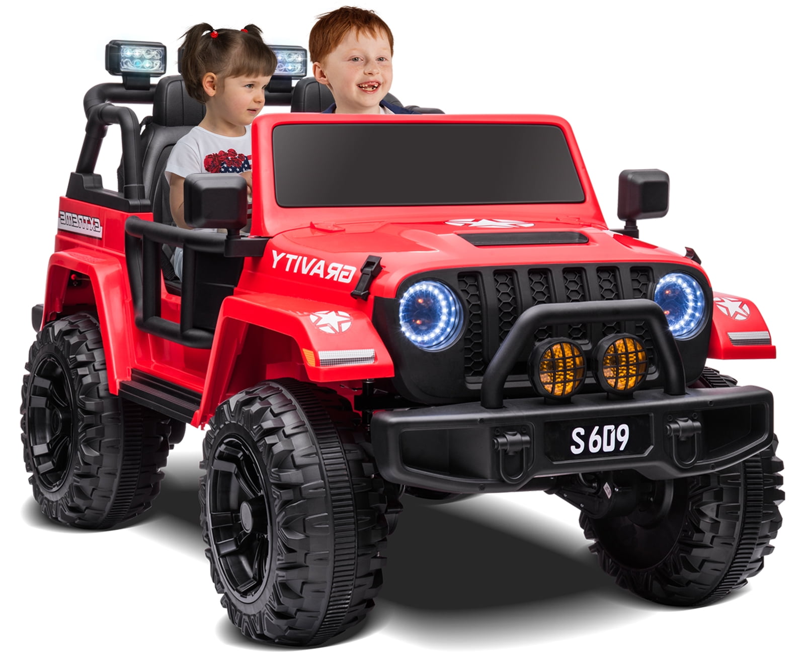 OTTARO Kids 2 Seater Electric Car, 12V Battery Powered Car Ride on Car ...