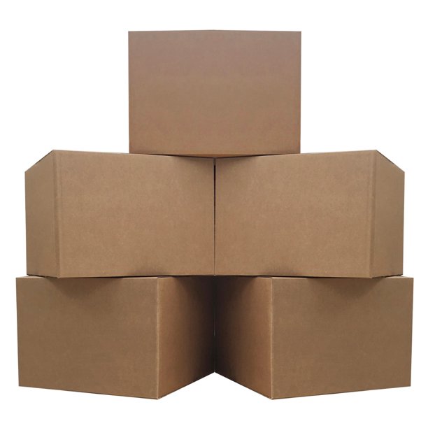 UBMOVE 5 Extra Large Corrugated Moving Boxes 23 x 23 x 16" - Walmart.com