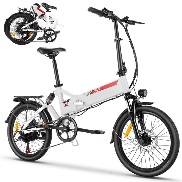 Gocio Electric Folding Bike for Adults 20" 500W Electric Mountain Bike with 48V 7.8AH Removable ...