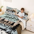 Catabedysis Lins Camping Print Bed Sheets,Rustic Farmhouse Cabin Full ...