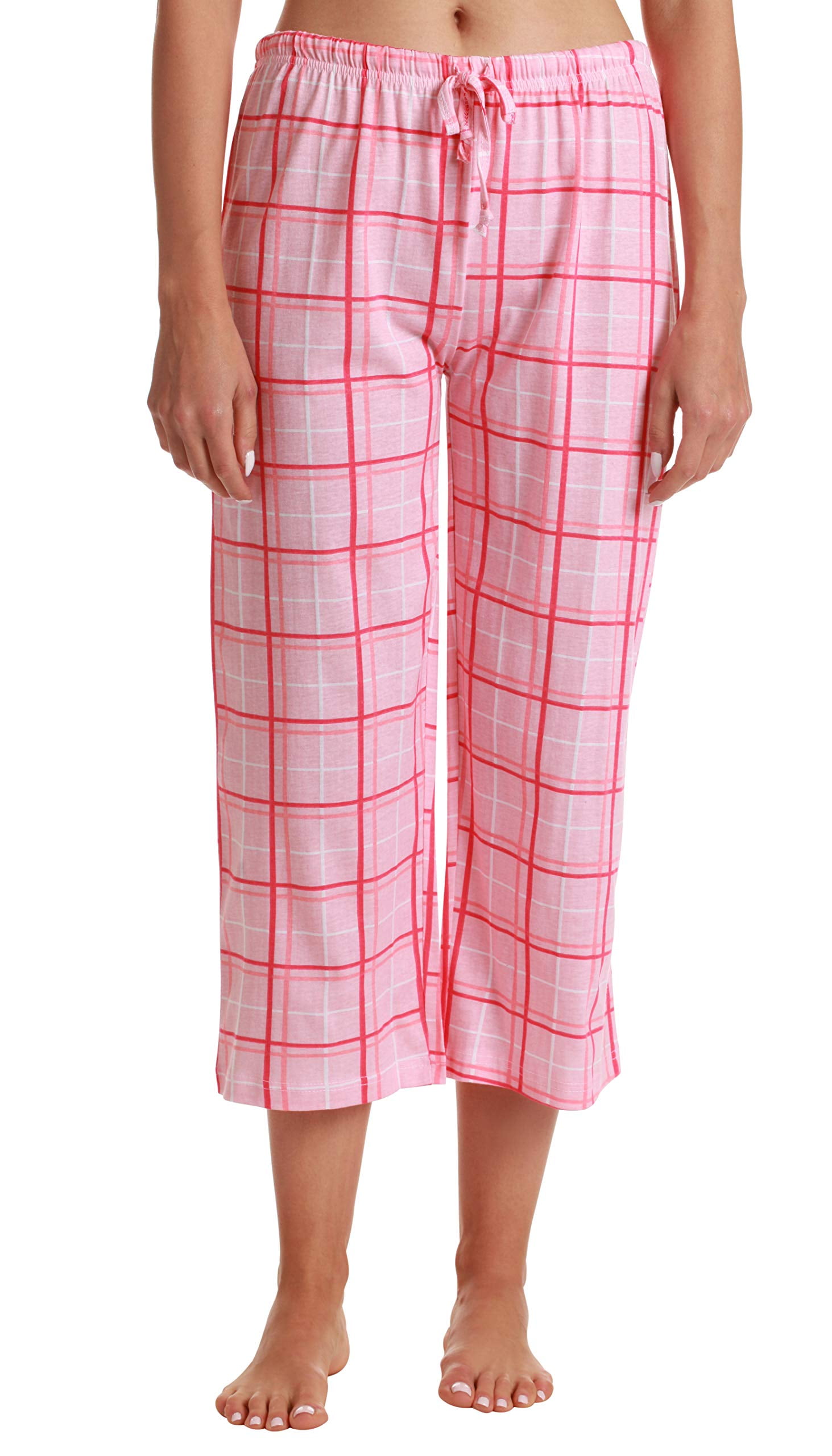 Just Love 100% Cotton Women's Capri Pajama Pants Sleepwear ...