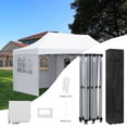 Outdoor Basic Large 10'x20' Instant Pop-up Canopy Tent with 4 Sidewalls ...