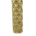DecMode 34", 29", 25"H Tall Distressed Metallic Gold Metal Vase with 3D ...