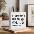 Funny Farmhouse Pet Dog Desk Decor Rustic Wood Box Sign Home Office ...