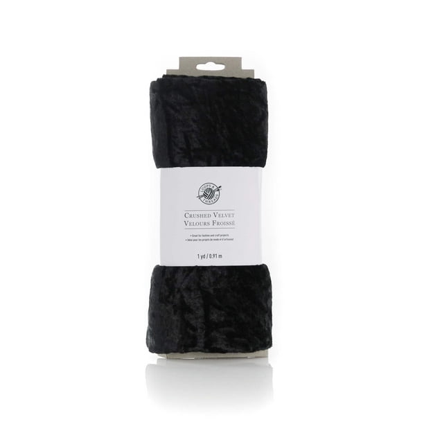 12 Pack: Black Crushed Velvet Fabric Bundle by Loops & Threads ...