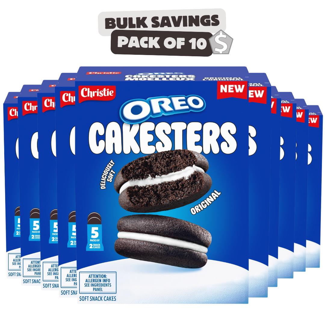 Pack of 10 - OREO Cakesters Soft Snack Cakes, 285g (5 Pouches, 57g each ...