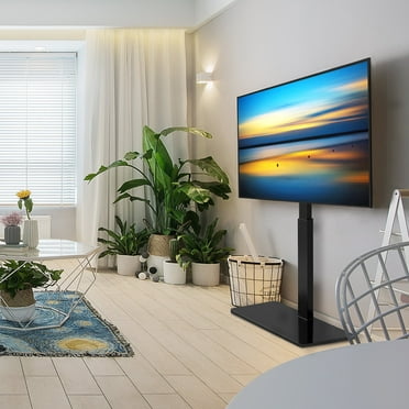 Floor TV Stand with Swivel Mount for 50-75 inch Flat TVs, Weight ...