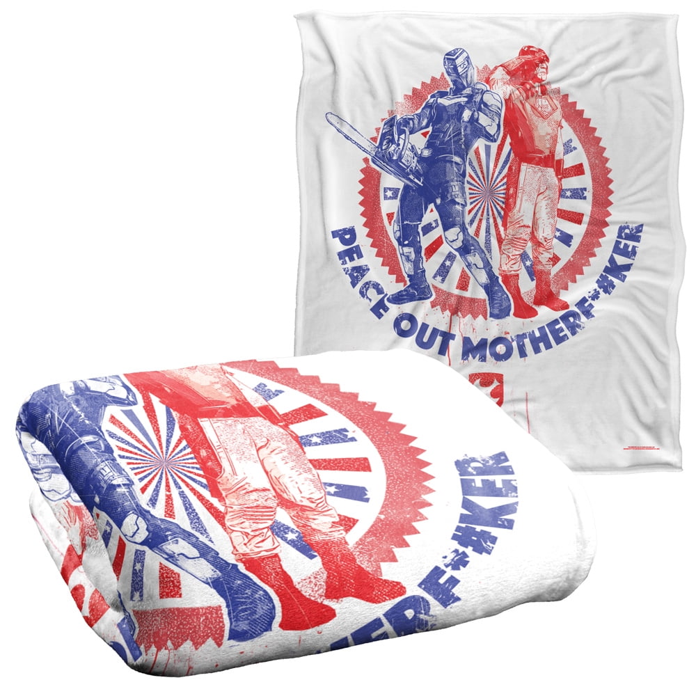 Peacemaker Blanket, 50"x60" The Vigilante Peace Stamp Silky Touch Super ...