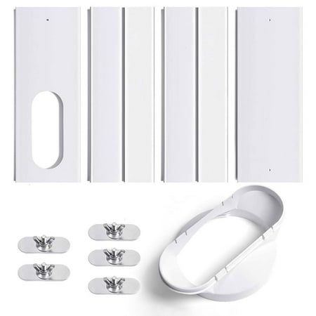 Air Conditioner Window Kit 5 Inches Window Slide Plate Vent Kit PVC ...