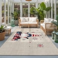 3x5 Washable Area Rugs,American Independence Day Funny Dwarfs Non-Slip ...