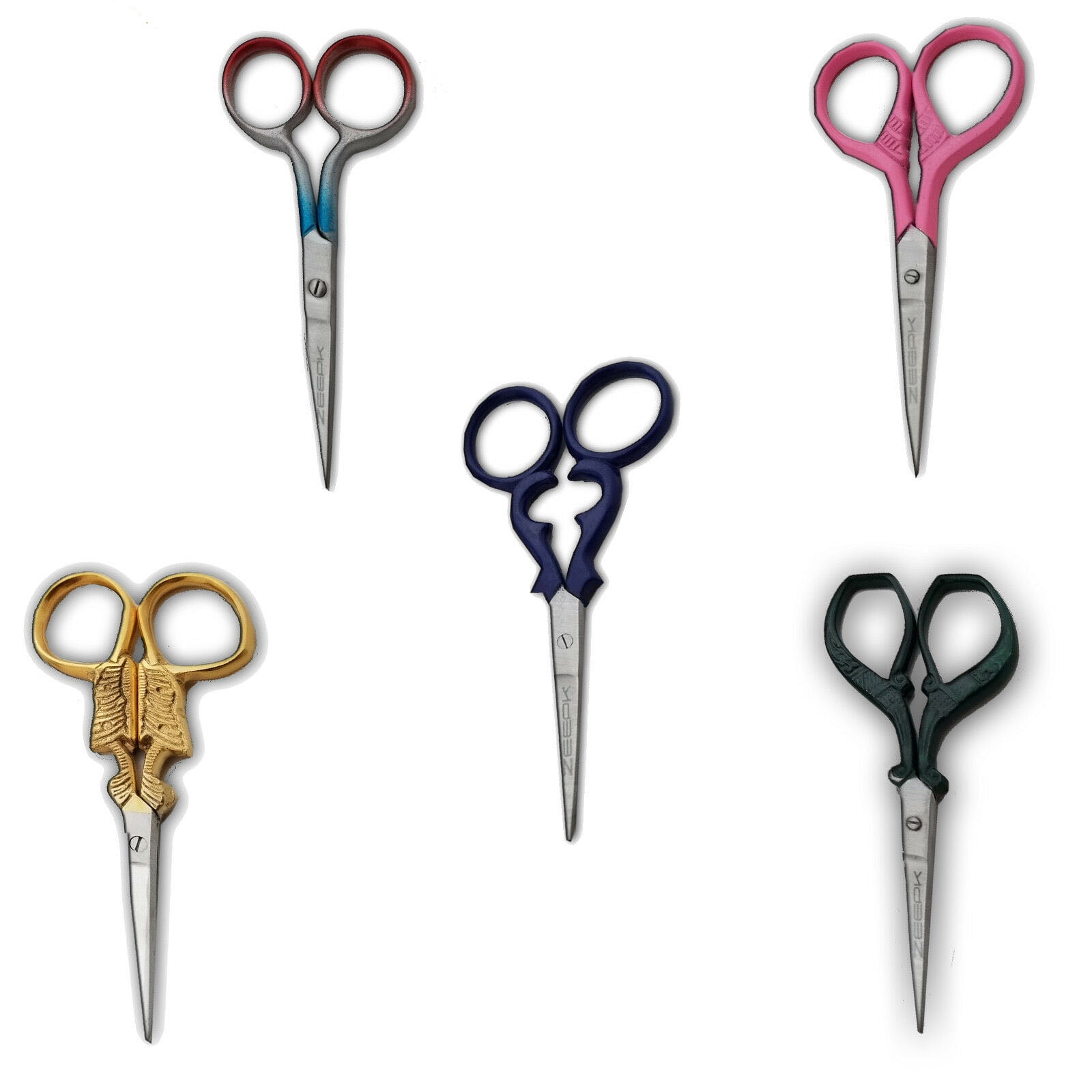 Women Makeup Tools Eyebrow Trimmer Comb Eyelash Hair Scissors Cutter ...