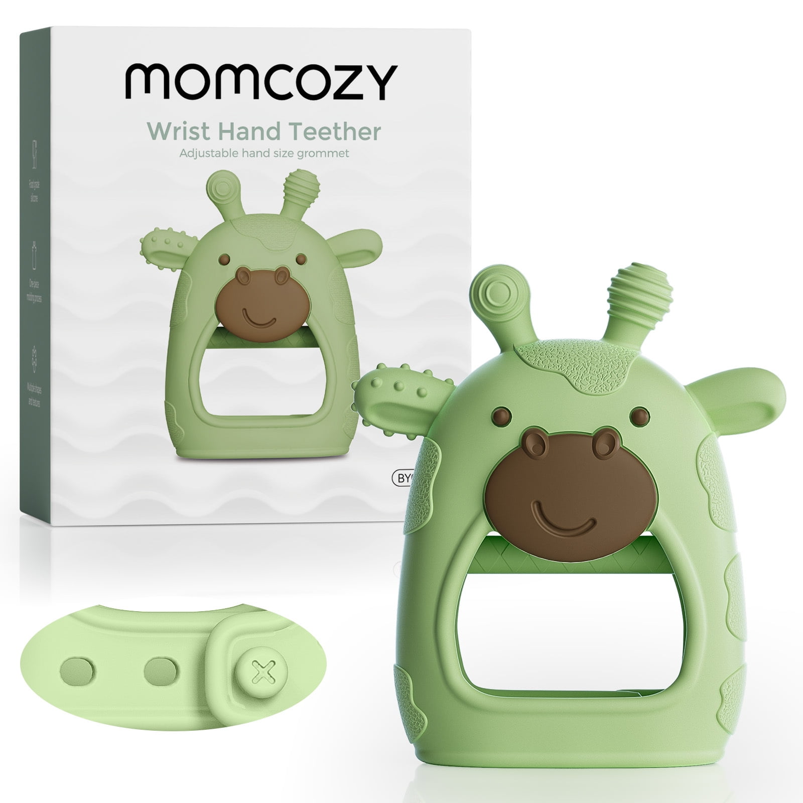 Click here for Momcozy Silicone Baby Teether Giraffe Green  Baby... prices