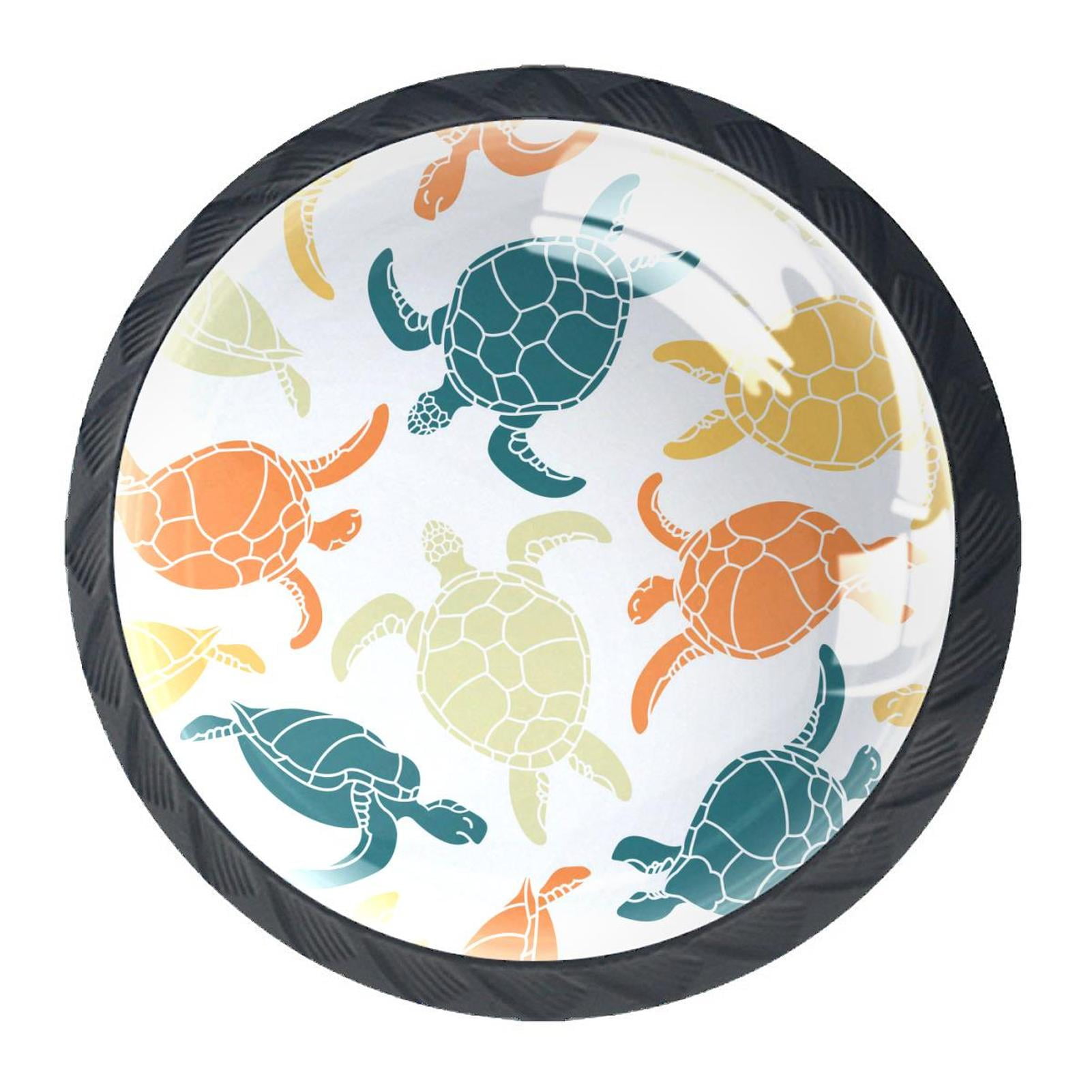 4 Pcs Sea Turtle Knobs for Kitchen Cabinet Cupboard Dresser Bookcase ...