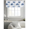Kitchen Valances for Window, Watercolor Blue Dandelion Light Filtering ...