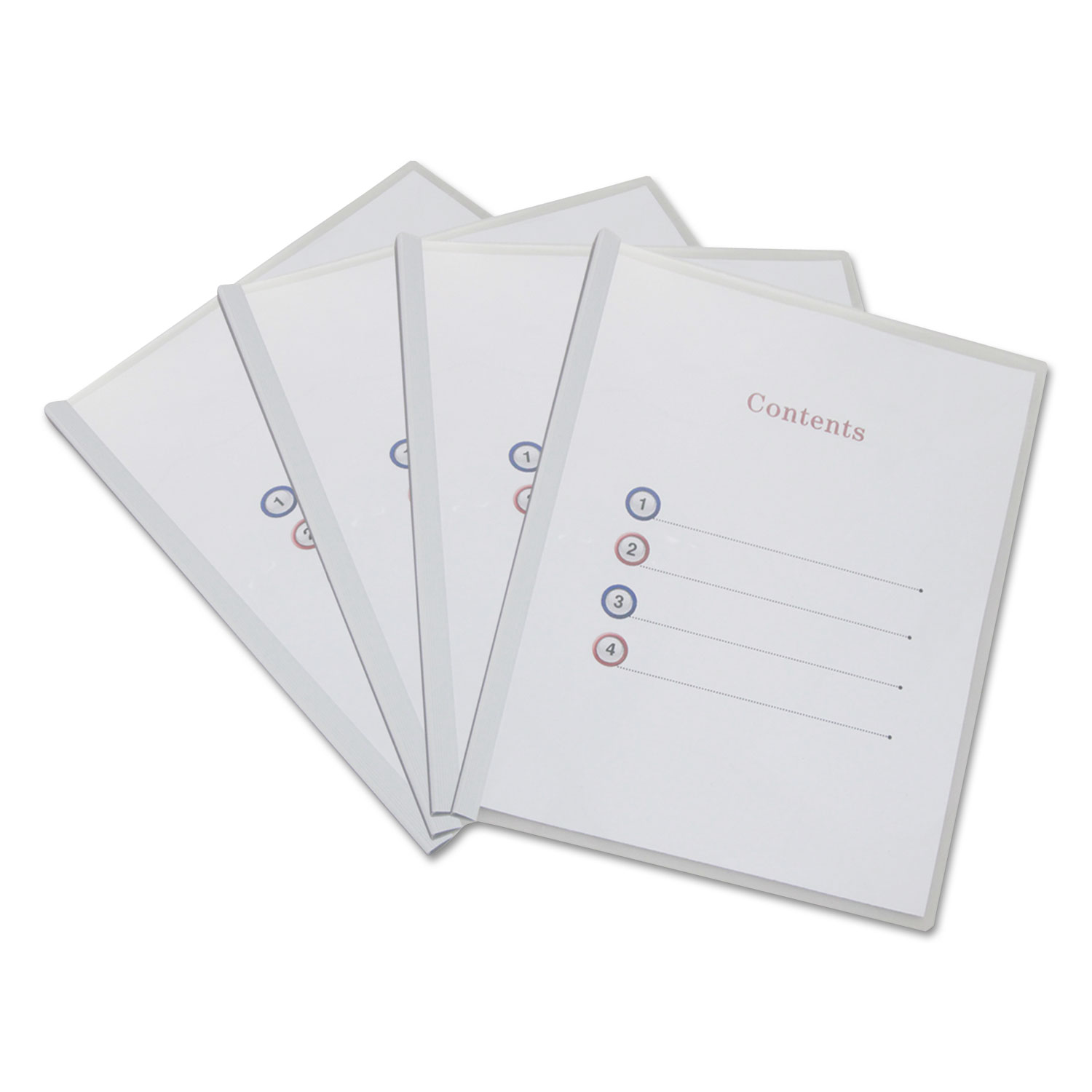 Clear View Report Cover With Slide-On Binder Bar, Clear/clear, 25/pack ...