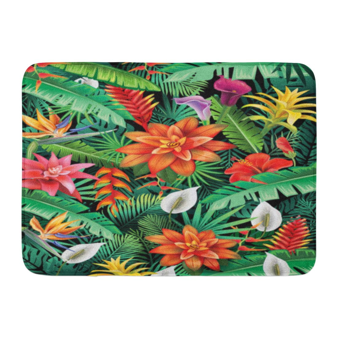 GODPOK Summer Floral from Tropical Flowers Rainforest Nature Rug ...