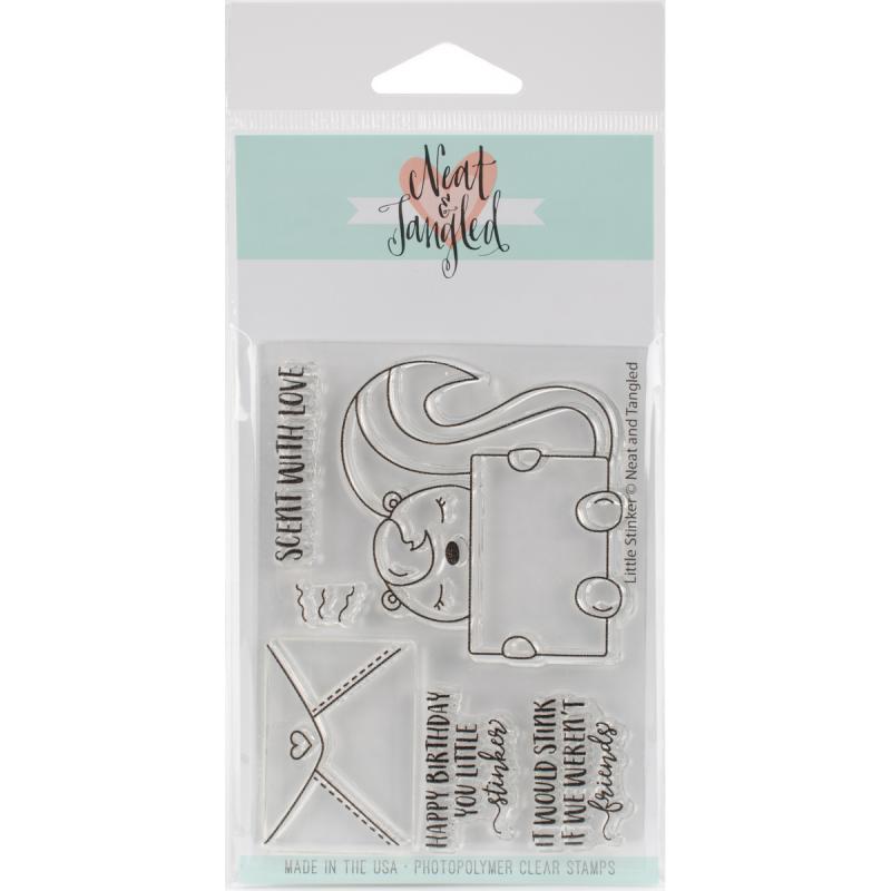 Neat & Tangled Clear Stamps 3"x4"-little Stinker - Walmart.com