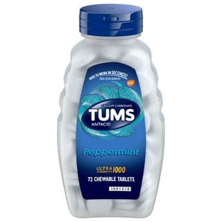 Tums Extra Strength Heartburn Relief Chewable Antacid Tablets, Fruit ...