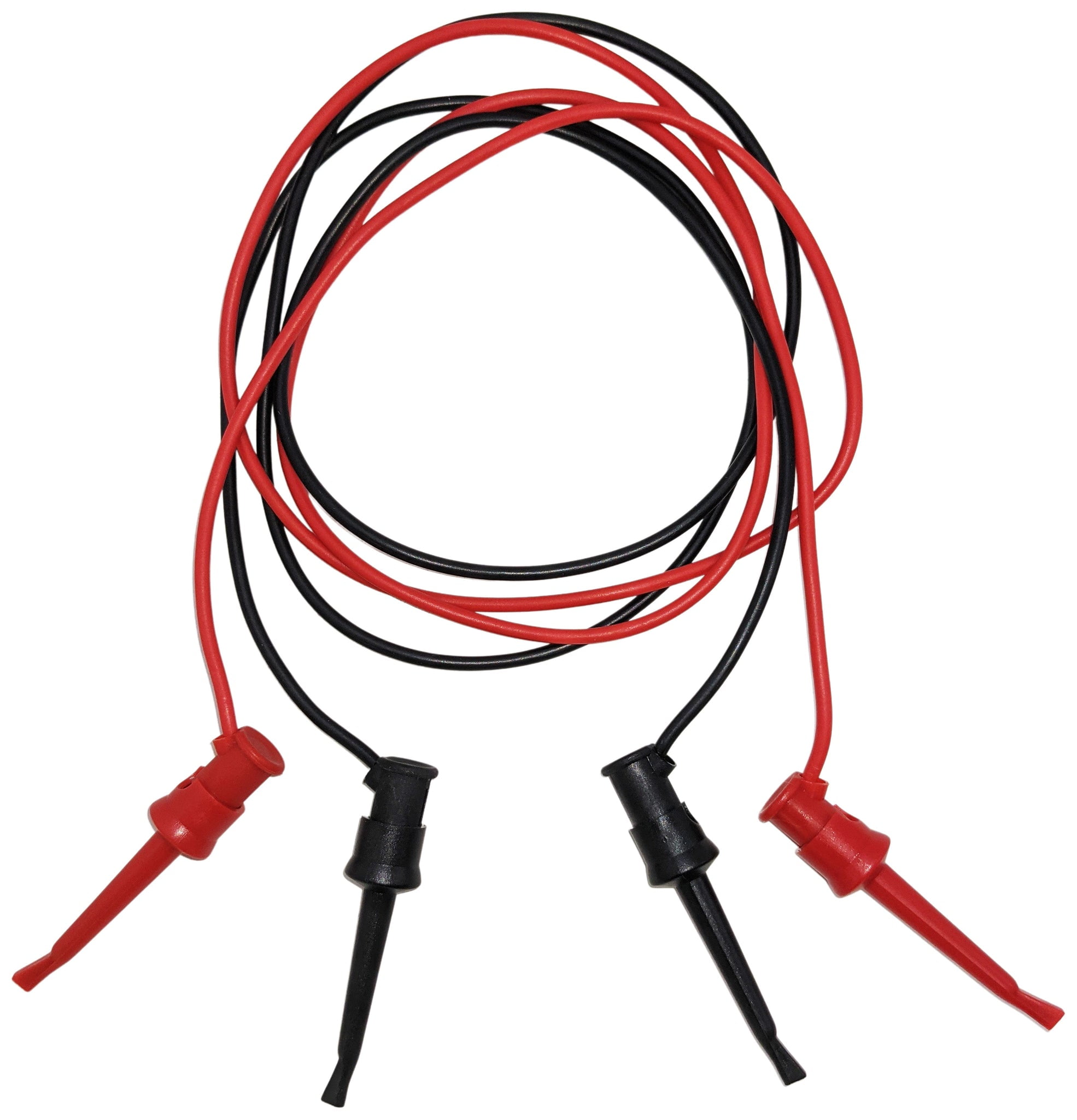 Mini Grabber to Mini Grabber Test Lead Set - Includes 1 Black and 1 Red ...