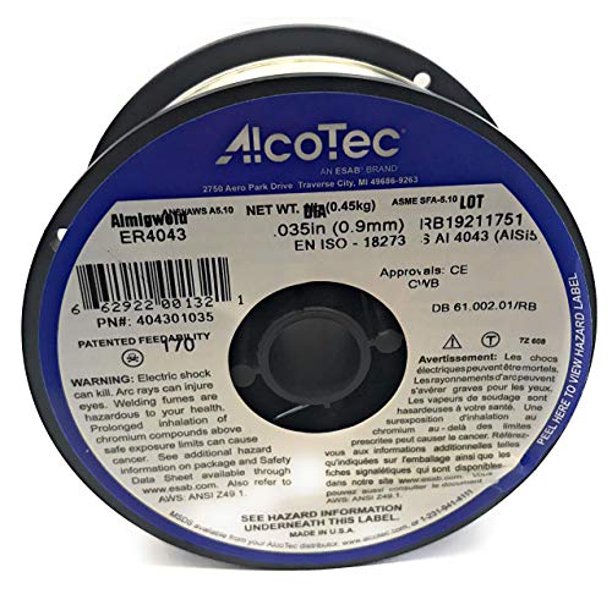 ALCOTEC ER4043 Spool general purpose aluminum welding wire size (.035 ...