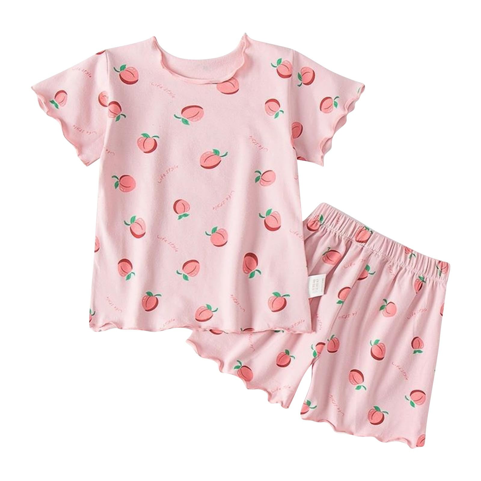 VOAVEKE Girls Pajamas,Girls Summer Outfits,Toddler Outfits for Girls ...