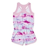 Athletic Works Girls Printed Active Romper, Sizes 4-18 - Walmart.com