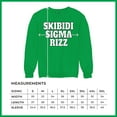 Skibidi Sigma Rizz Crewneck Sweatshirt Funny Goat Gyatt Meme Zoomer ...