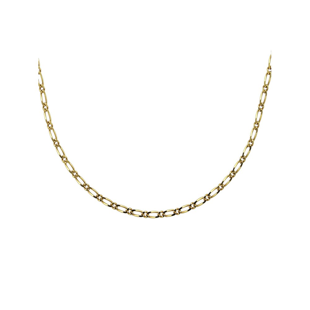Forever New - 18kt Gold over Sterling Silver Mini Figaro Chain, 16 ...