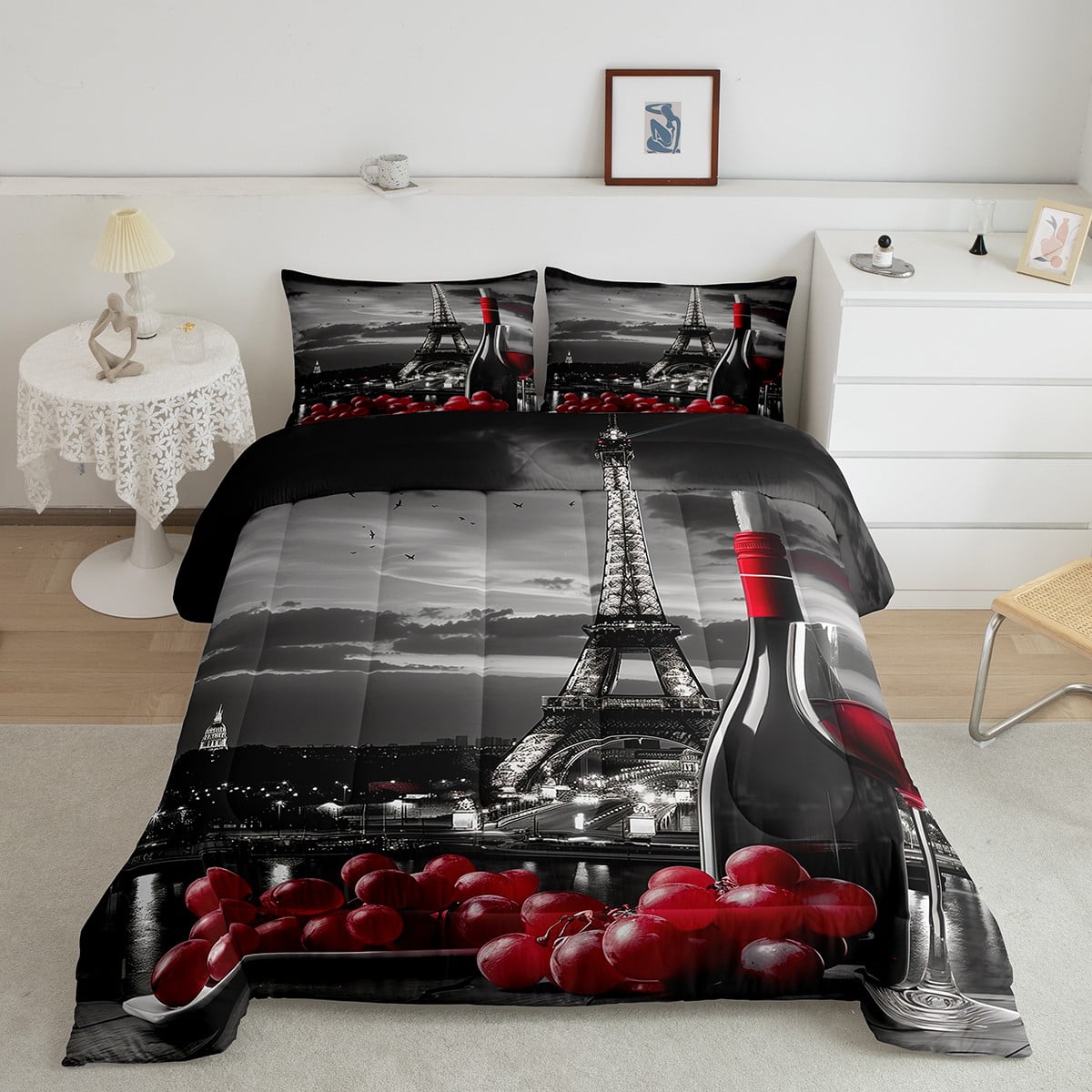 Click here for Yst French Eiffel Tower Bedding Set Twin Romantic... prices