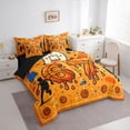 Feelyou Dripping Basketball Full Size Bedding Sets for Kids, Orange ...