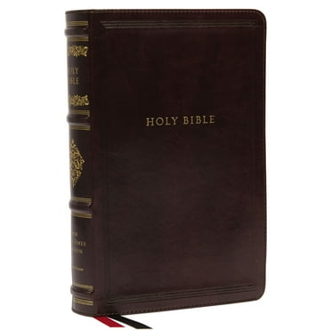 Nkjv, Deluxe Reference Bible, Center-Column Giant Print, Leathersoft, Black, Red Letter Edition ...