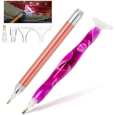 Diamond Painting Pen, 2 pack Kit, Hand turned Resin Handmade Diamond ...