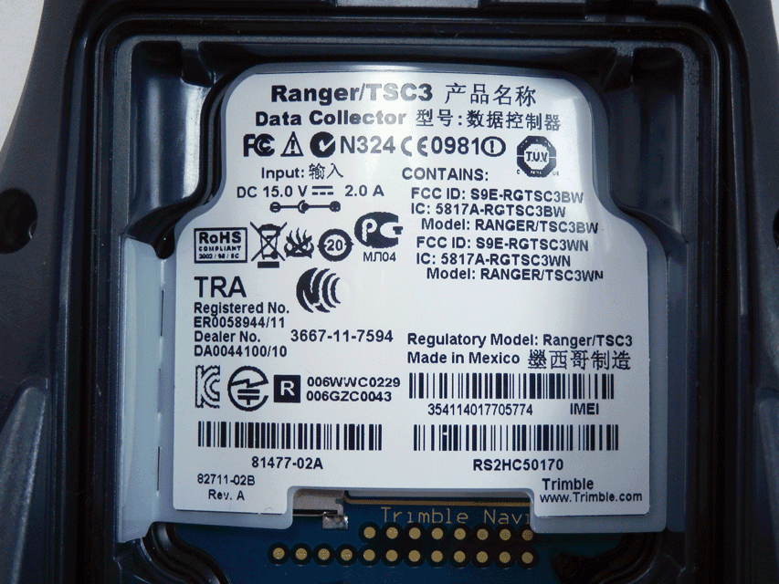 Trimble Ranger TSC3 Data Collector Controller 81477-02A - Walmart.com