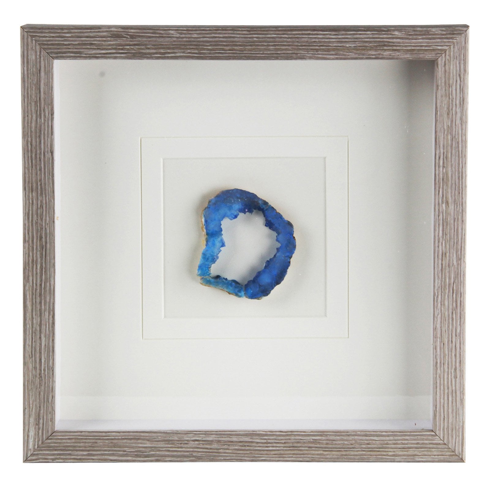 Privilege International Blue Agate Shadow Box Wall Decor - Walmart.com
