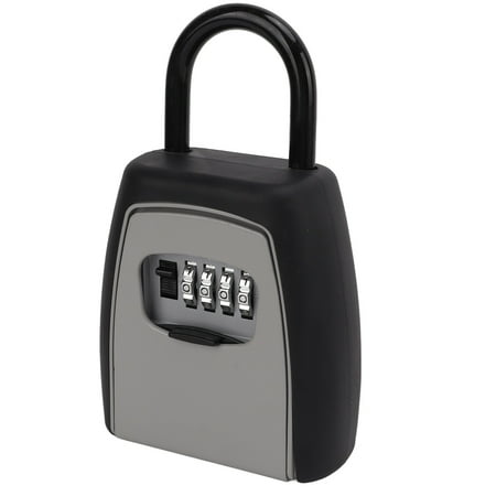 Key Lock Box Hanging Portable Resettable Password 4‑Digit Combination ...