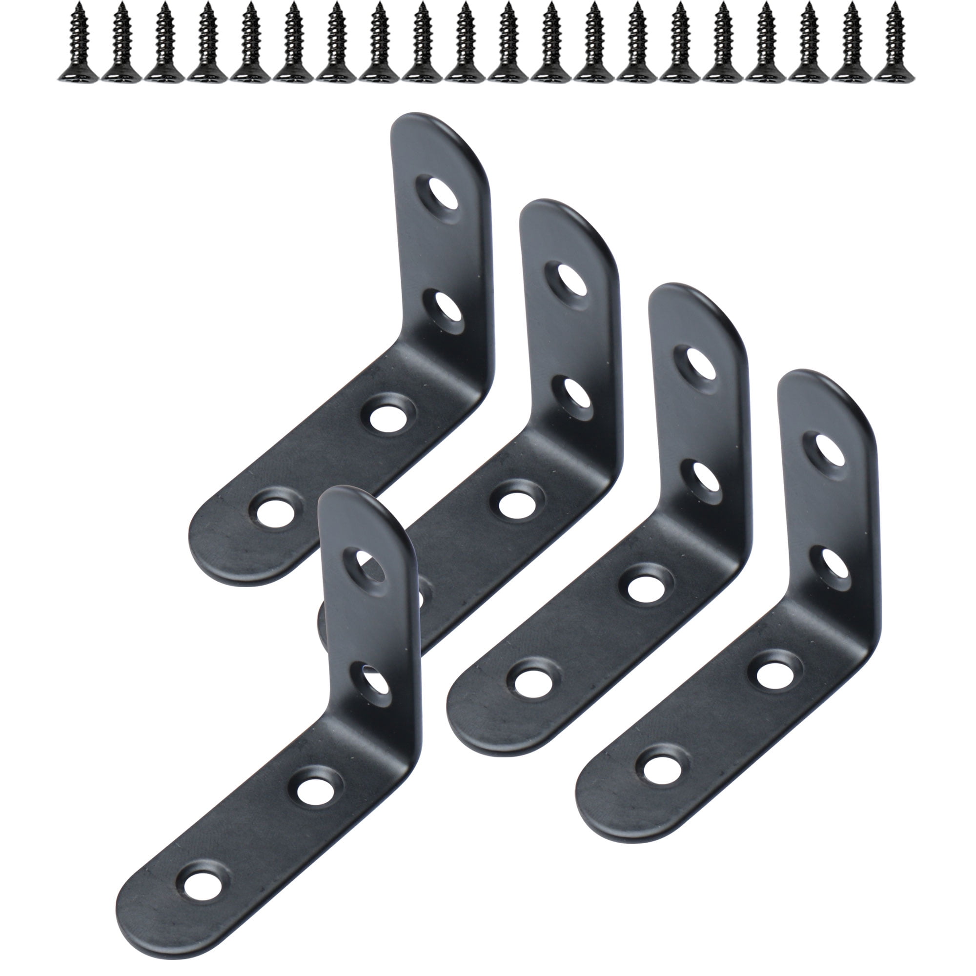 Uxcell 5Pcs 50x50mm Stainless Steel L Shaped Right Angle Brackets with ...