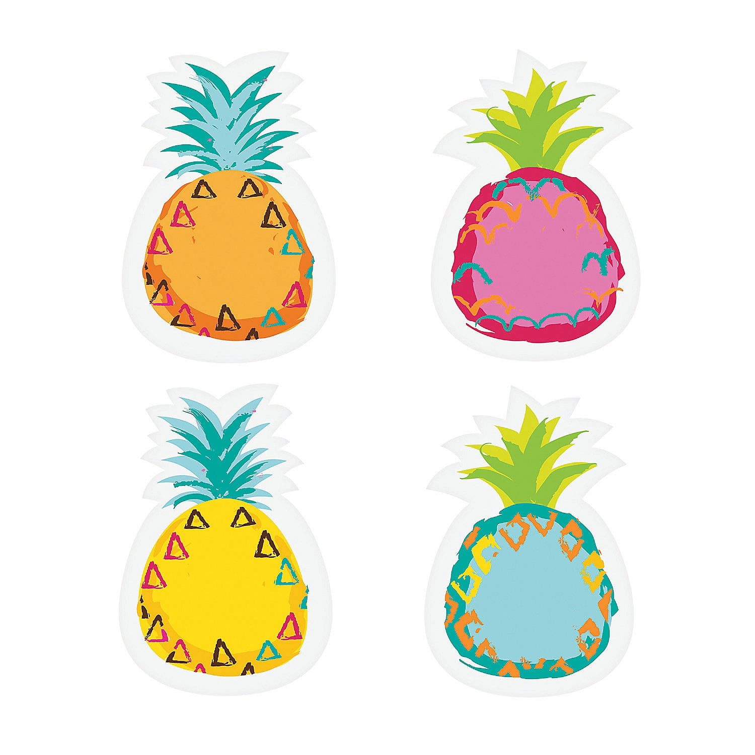 Pineapple Cutouts - Educational - 48 Pieces - Walmart.com