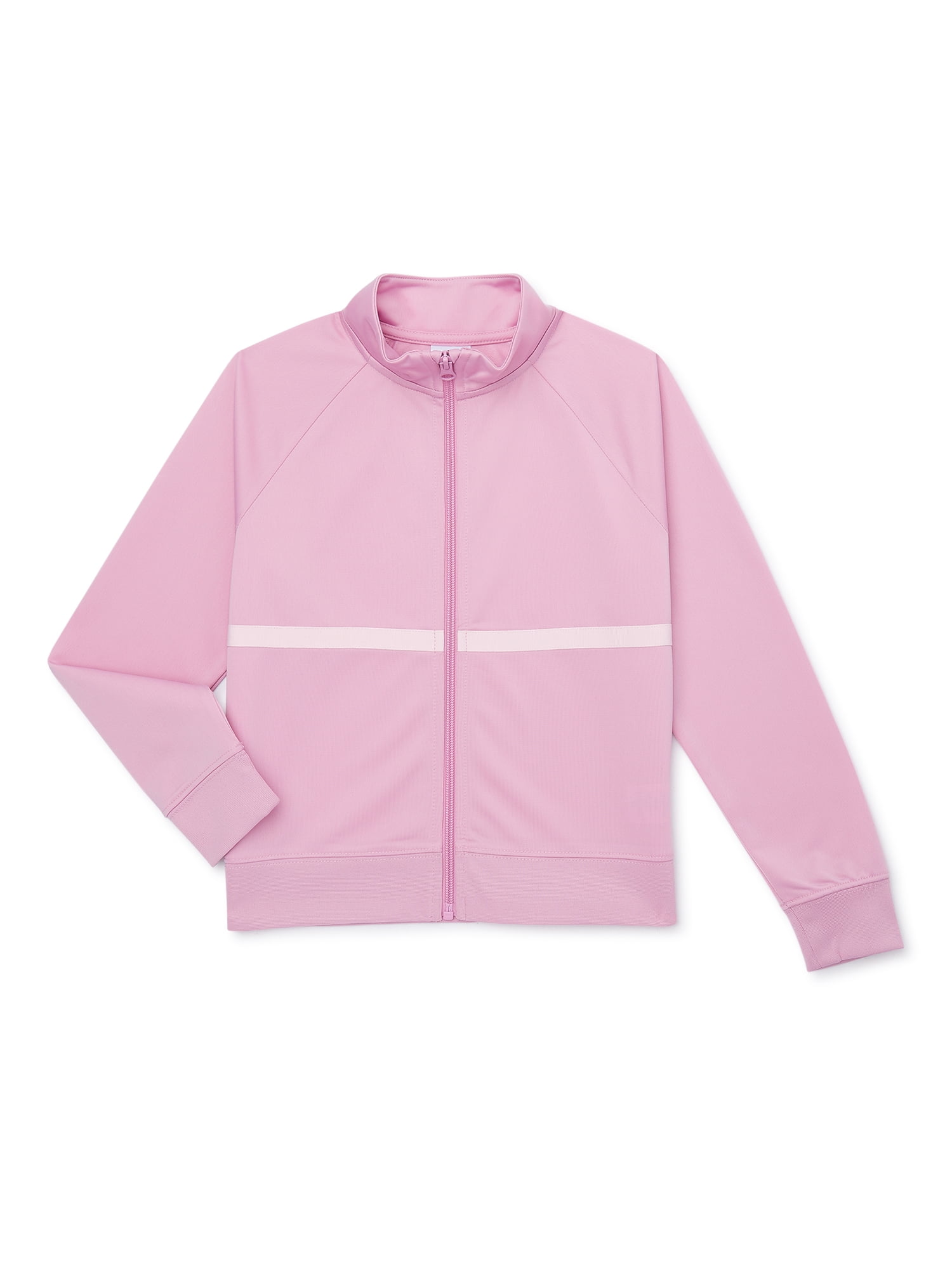 Athletic Works Girls Two-Tone Sweat Jacket, Sizes 4-18 & Plus - Walmart.com