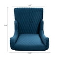 Modern High Back Chair, 46 Inch Height Accent Chair Upholstered Side ...