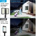 Solar floodlight outdoor, 6000 lumens high brightness motion sensing ...
